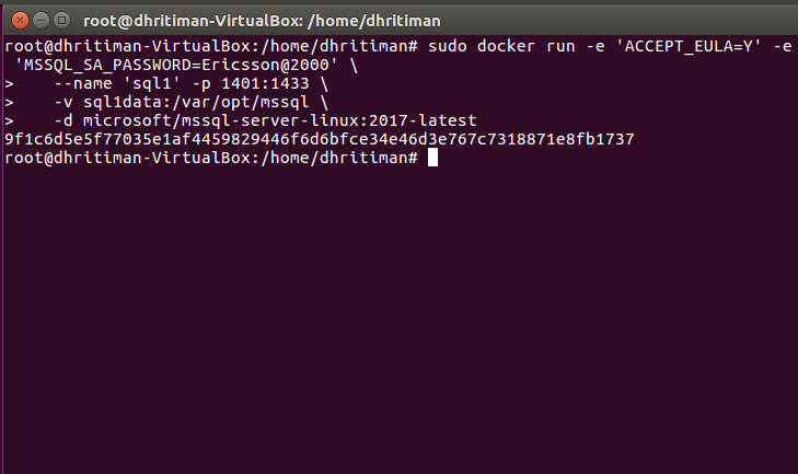 sql1996: DATABASE BACKUP AND RESTORE IN DOCKER
