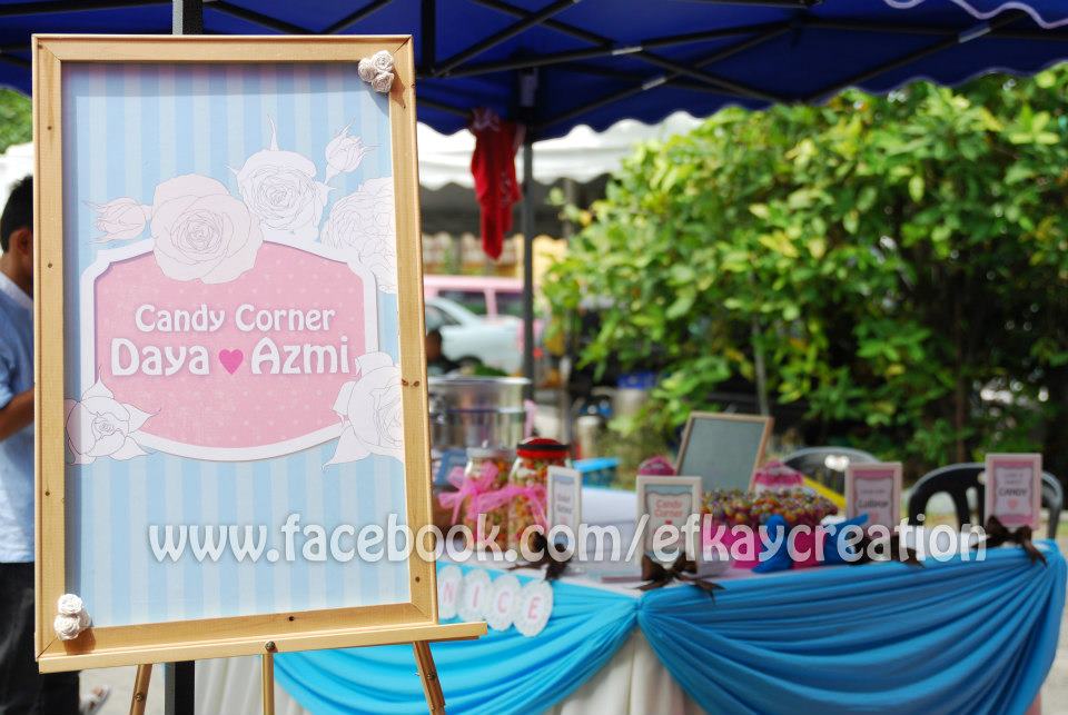 efkaycreation: Table Decoration for Candy Corner