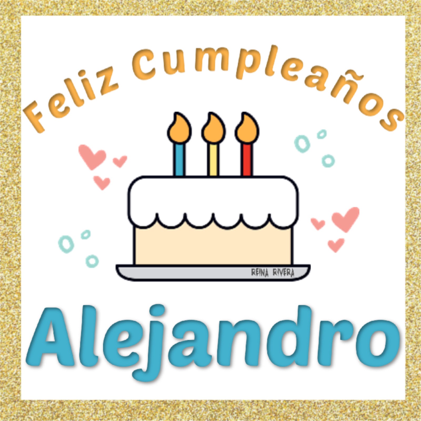 Bellas Tarjetas : Feliz Cumpleaños Alejandro