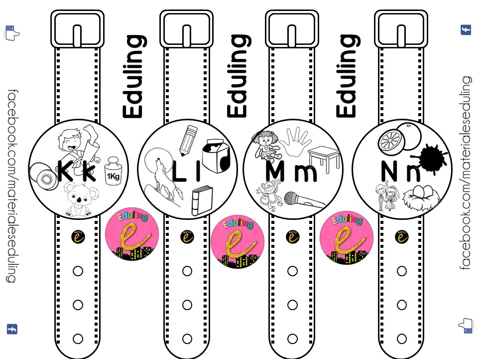 Eduling: Relojes alfabéticos