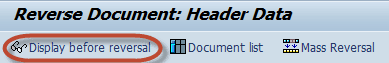 SAP FICO Central: How to perform Document Reversal