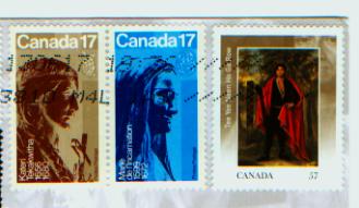 Native American Postcards: Canadian First Nations Stamps!