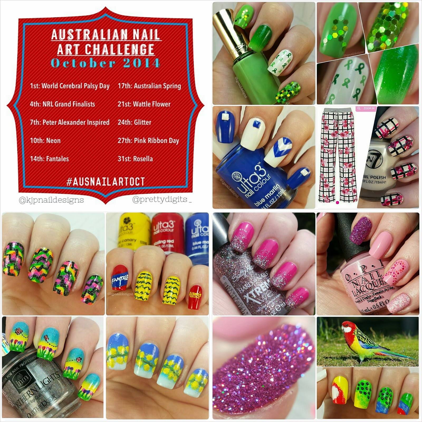 KJP Nail Designs: Catch up on Nail art challenges