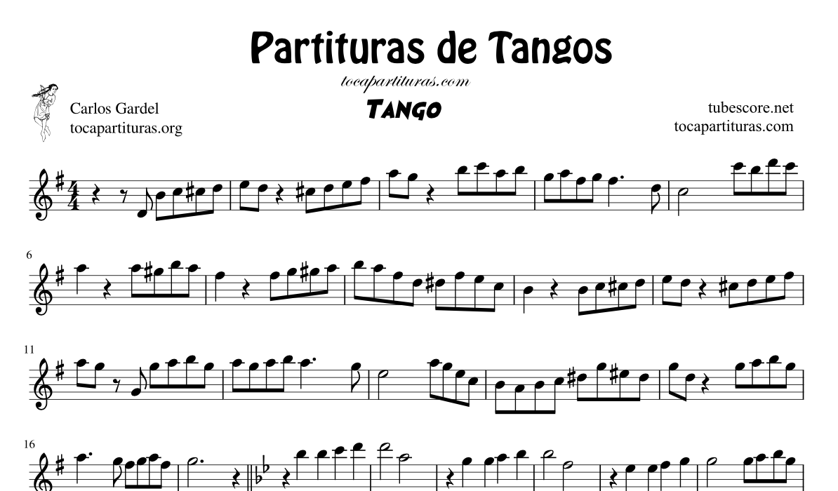 diegosax: 4 Partituras de Tangos El Choclo, Oblivion, Libertango y Por ...