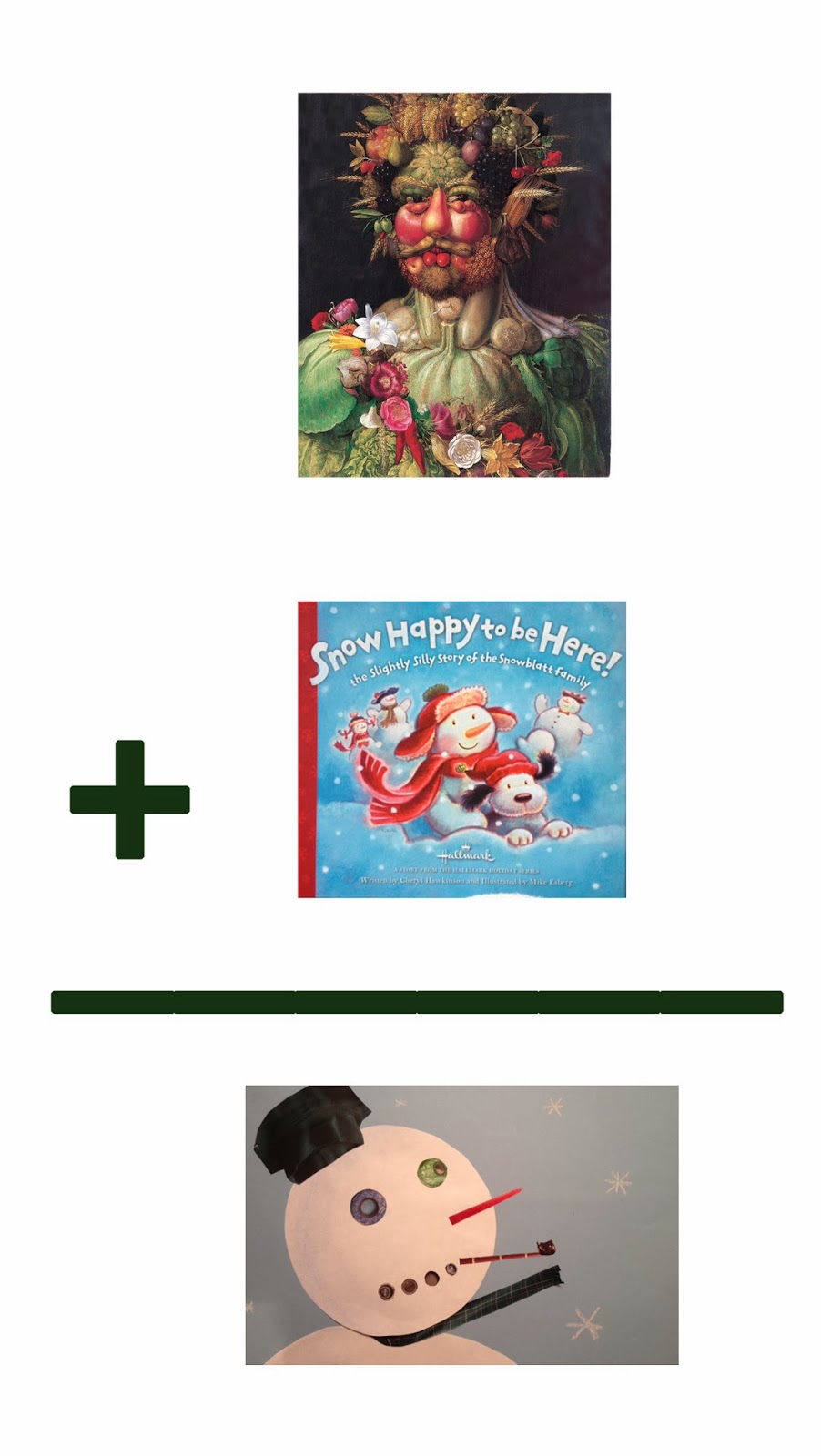 The Speckled Sink: Snowman Collages