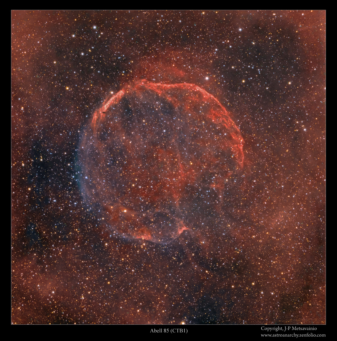 Astro Anarchy: Abell 85 (CTB1), a dim Galactic Supernova Remnant in ...