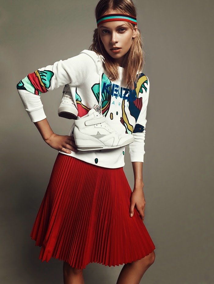 Lys Inger brings fashion to football for Stolnick Magazine June 2014