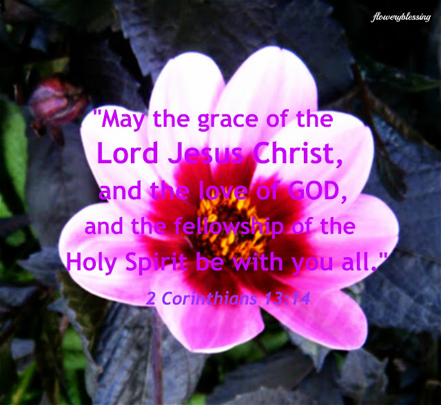 Flowery Blessing: "May the grace of the Lord Jesus Christ, and the love ...