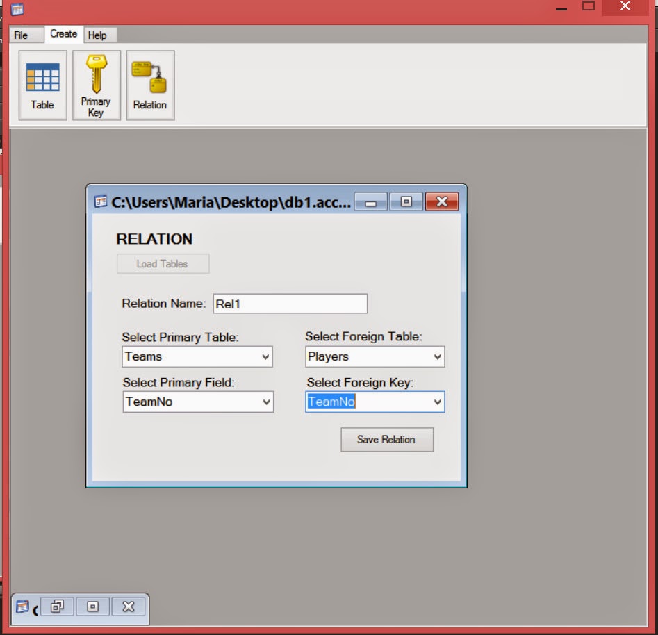 Maria Monica Llamera: MS ACCESS-LIKE APPLICATION