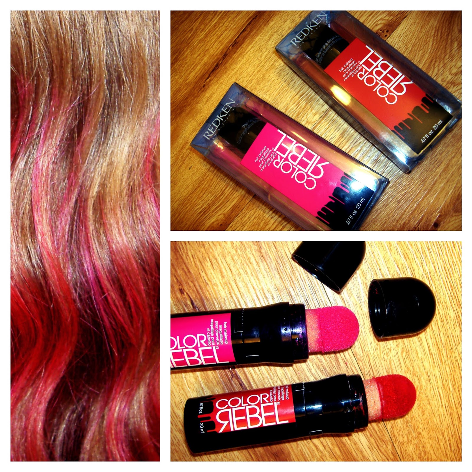 Cherry Lips Blonde Curls: REVIEW ♥ Redken Color Rebel Hair Makeup ♥ My ...