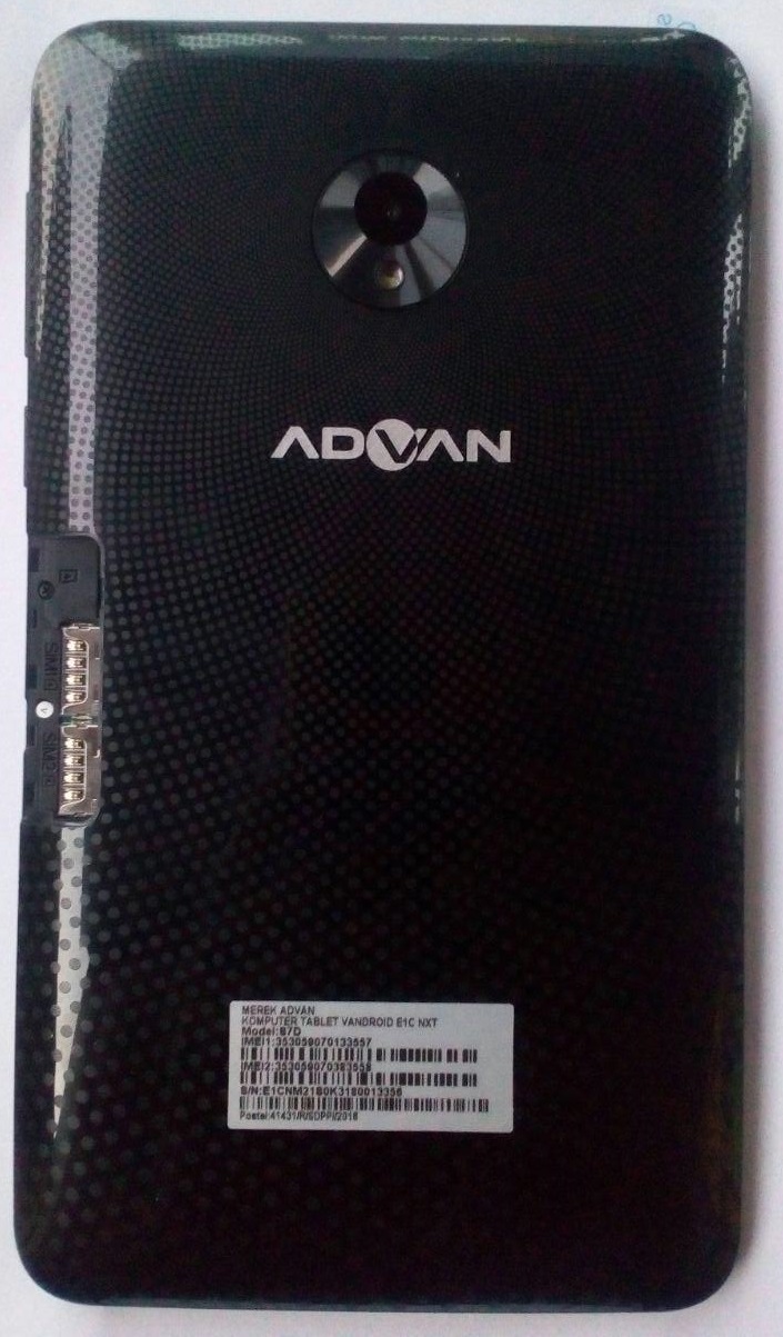 Firmware Advan Tablet E1C NXT - Android Sakit
