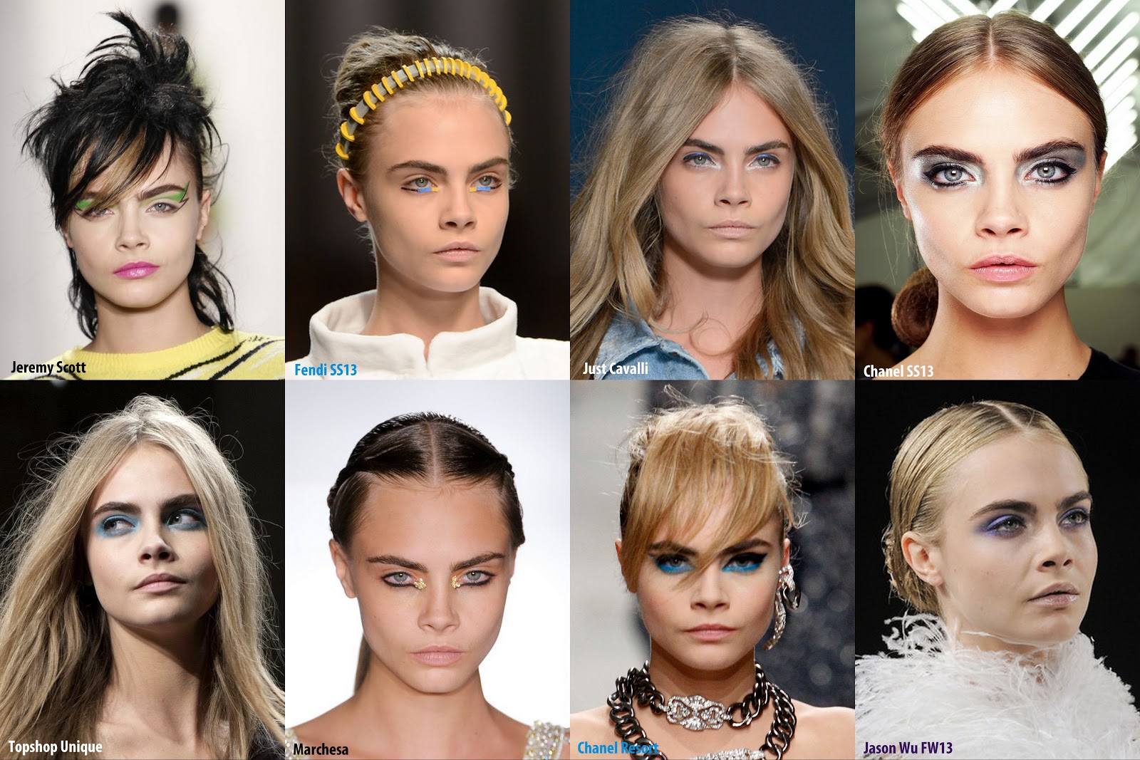 Frills and Thrills: Models & Makeup - Cara Delevingne Frills and Thrills: Models & Makeup - Cara Delevingne