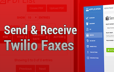 Twilio WEB To Fax Machine System Application PHP Script
