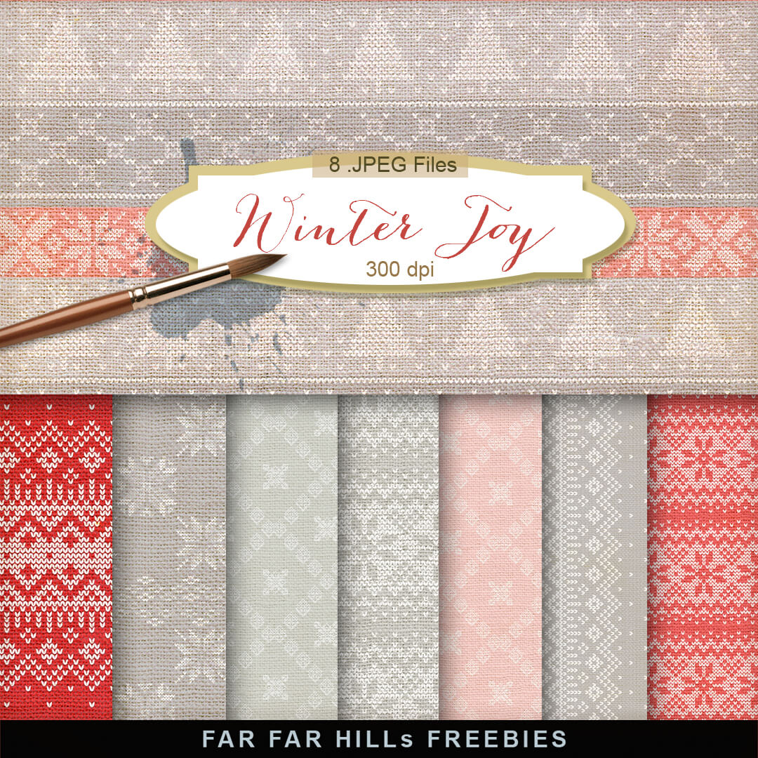New Freebies Kit of Christmas Background - Winter Joy:Far Far Hill ...