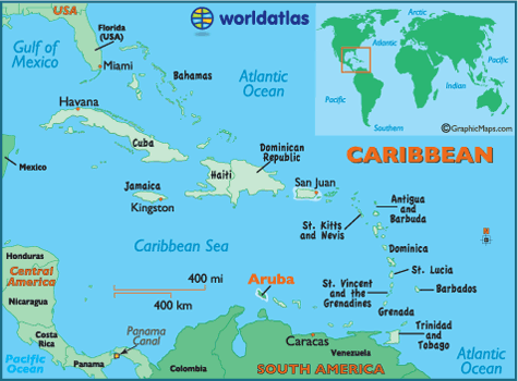 Mapas de Aruba - Portal Carpe Vita