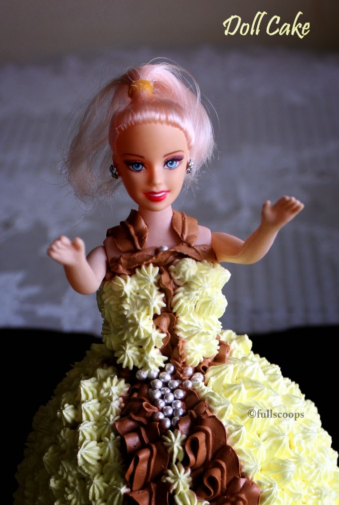 How to make a Doll Cake | Doll Cake | Princess Cake ~ Full Scoops - A ...
