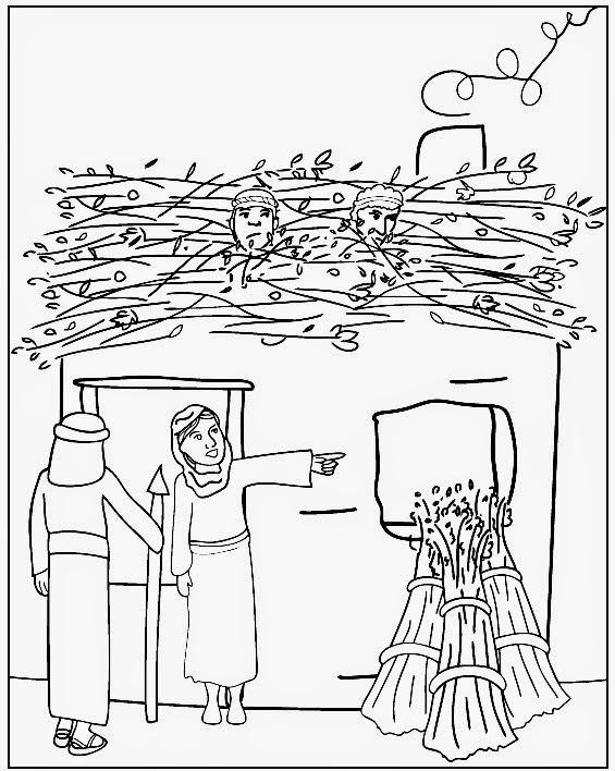 Escola Dominical Infantil: Raabe esconde os espiões na sua casa