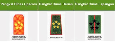 Catatan Rupa-Rupa: Tanda Pangkat Tentara RI dan AS