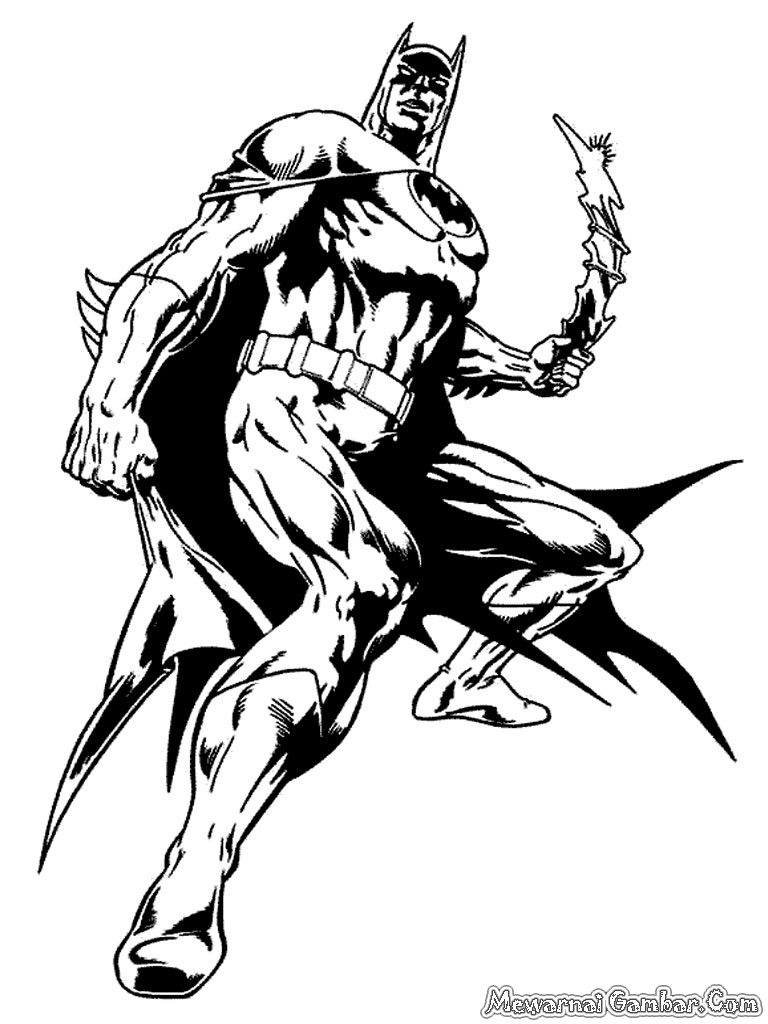 Mewarnai Gambar Batman | Mewarnai Gambar