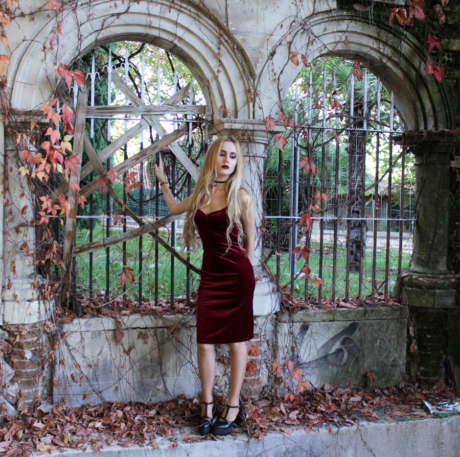 Rock my boots: Vampire heart - Zaful Halloween ootd