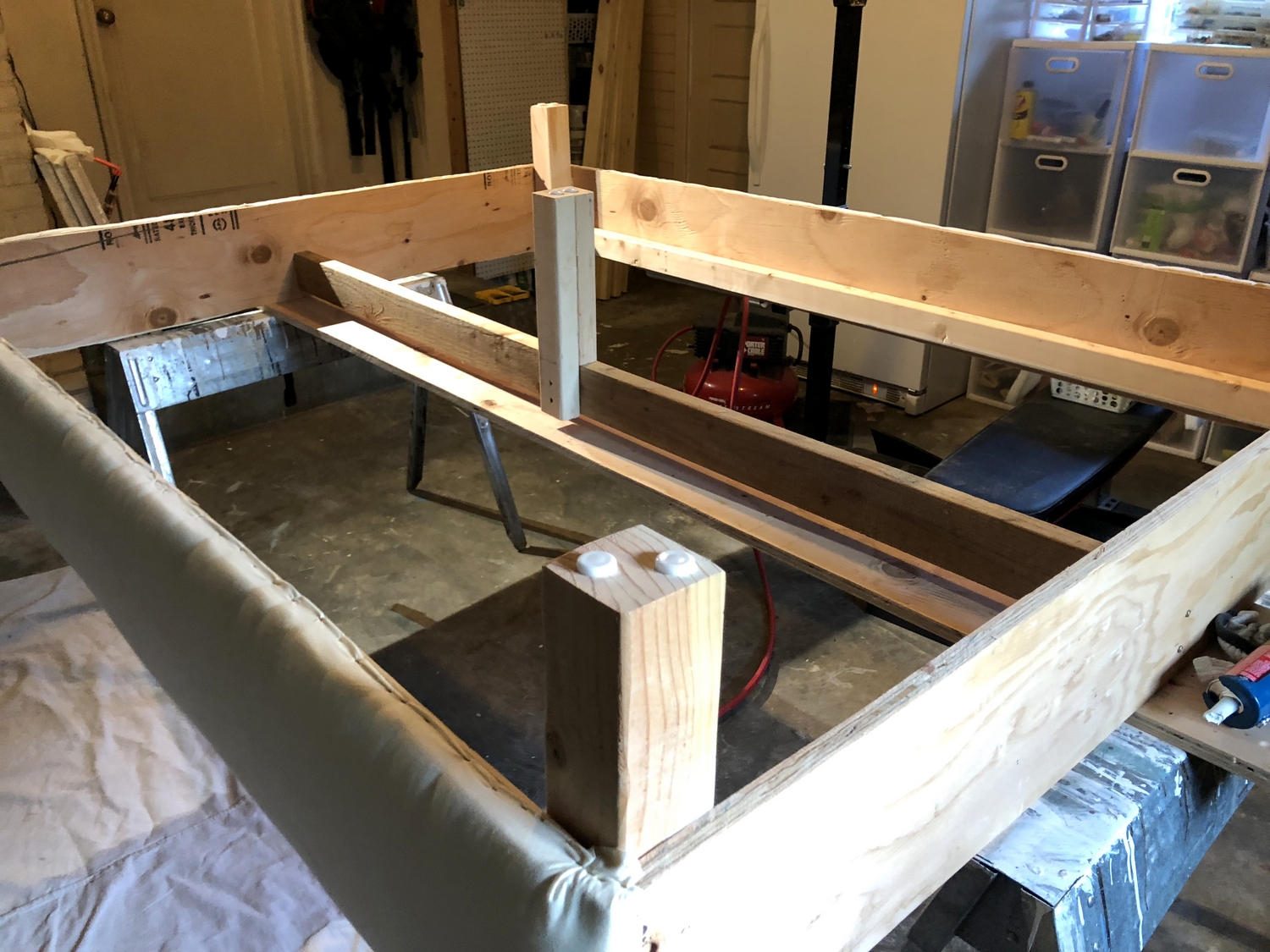 DIY upholstered & slipcovered bed tutorial / Create / Enjoy