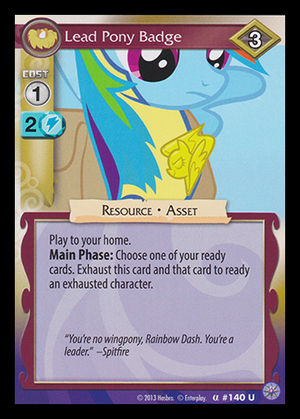MLP Lead Pony Badge CCG Cards | MLP Merch