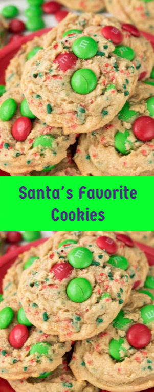 Santa's Favorite Cookies #christmas #cookies - Mother's Recipe