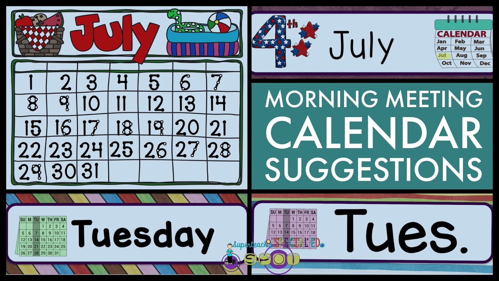 JAZZ UP Your Morning Meetings with CALENDAR | Superteach's Special Ed Spot