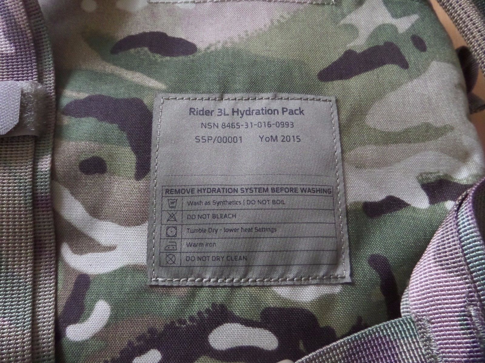 Webbingbabel: MTP Raider 3L Hydration Pack - Virtus System