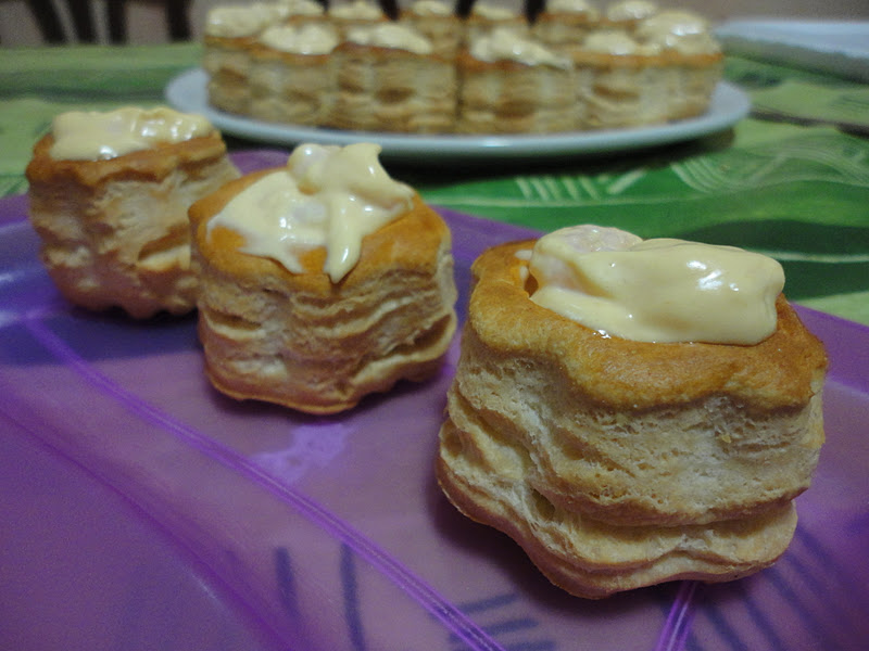 Meri: Voulevant con gamberetti in salsa rosa