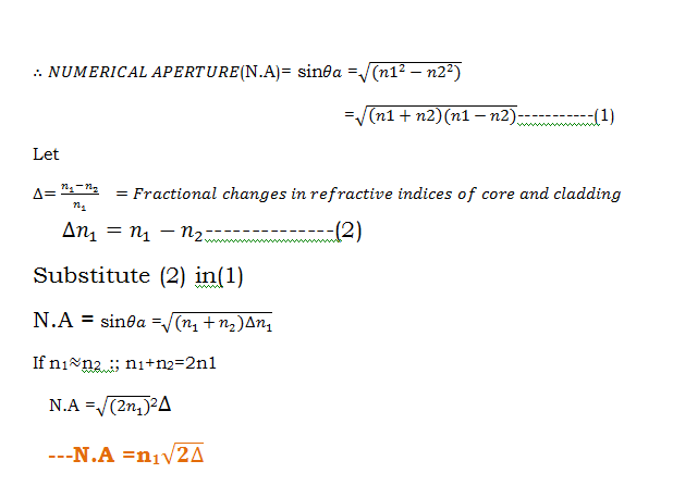 Mechanical Info World: EXPRESSION FOR NUMERICAL APERTURE OF AN OPTICAL ...
