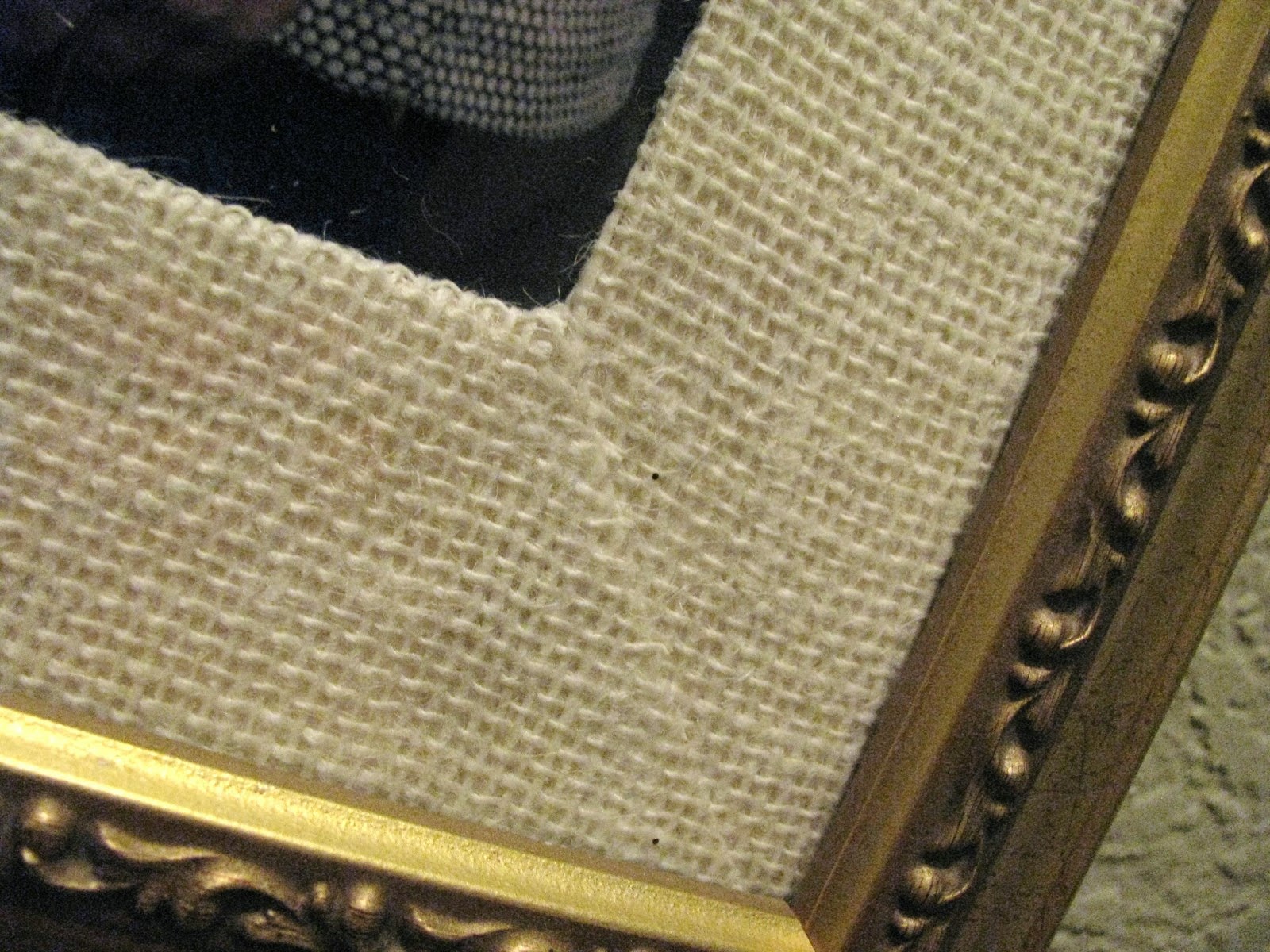 The Cannary Family: Custom burlap mat - take that, framing lady!