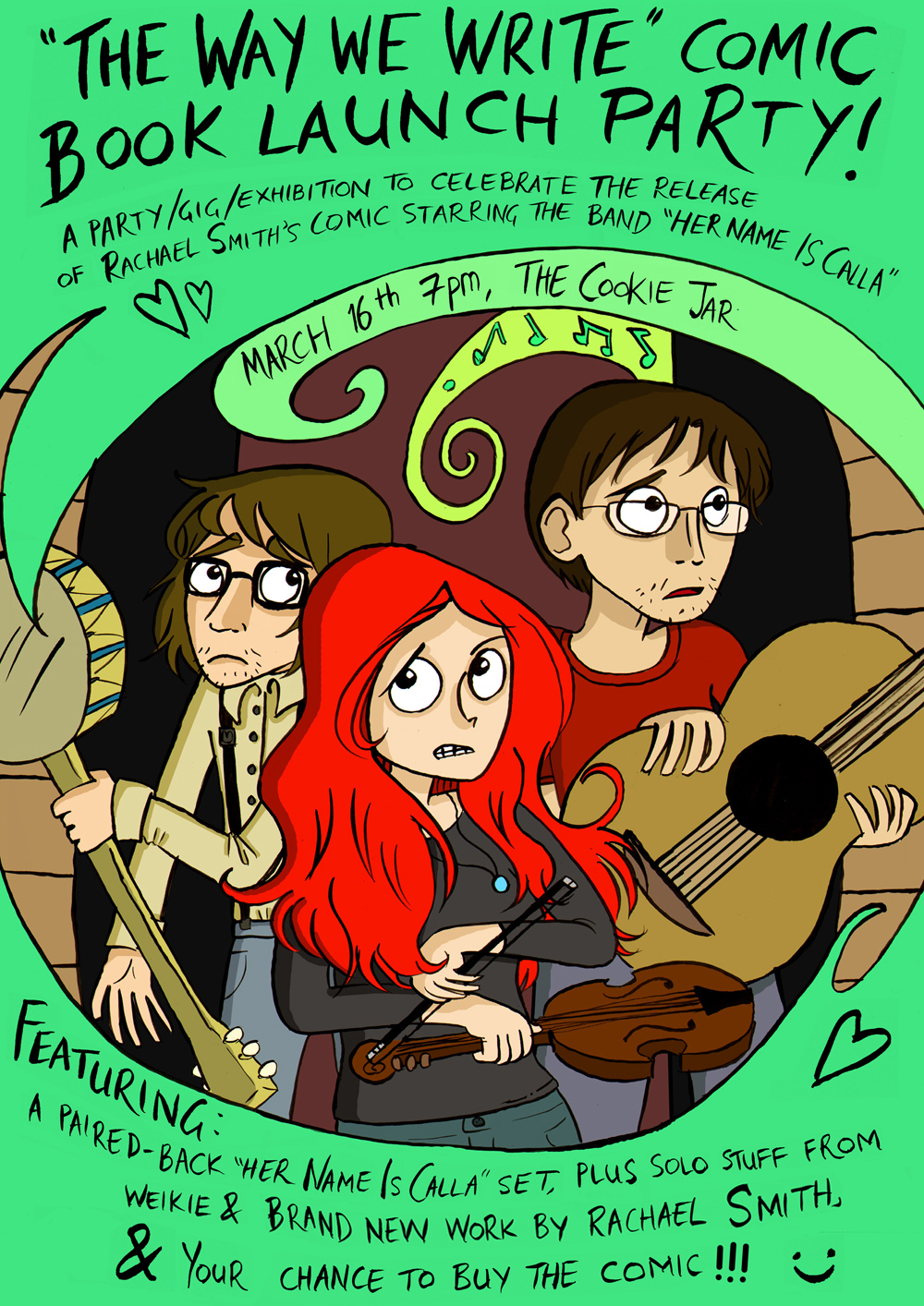 Rachael Smith Illustration: The Way We Write - comic book launch party!