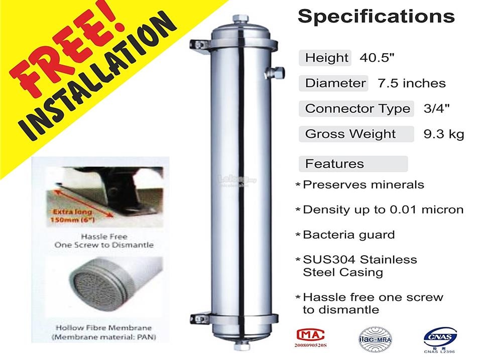 Tube well , Plumber , Filter : Outdoor Water Filter New UF 2T Membrane ...