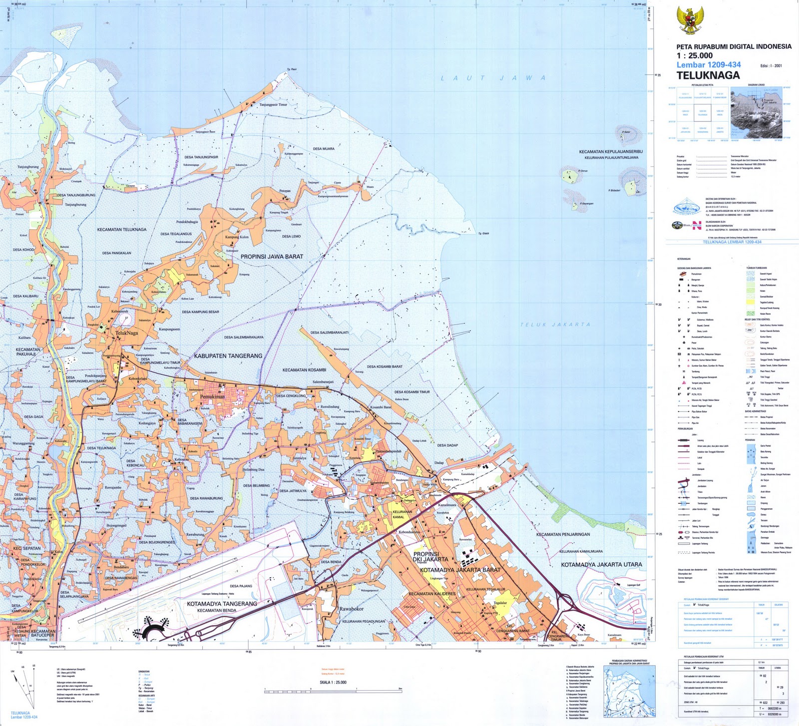 Colloseum of Nonna III: Peta Teluk Naga - Tanjung Pasir Kabupaten Tangerang