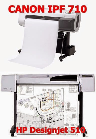 Large Format Printer Comparison: CANON IPF 710 vs HP 510