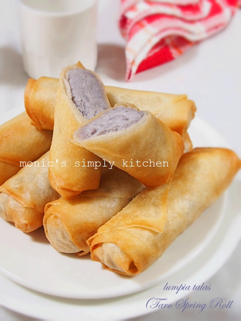 Lumpia Talas (Taro Spring Roll) - Monic's Simply Kitchen