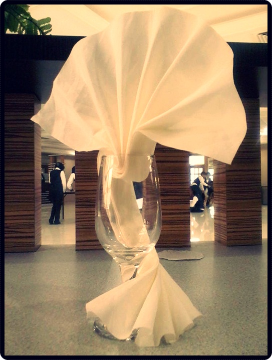 THE GOBLET FAN STYLE NAPKIN FOLDING - Plates Of Flavour