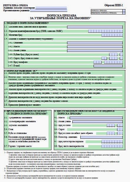 Obrasci za popunjavanje: Obrazac PPI-2