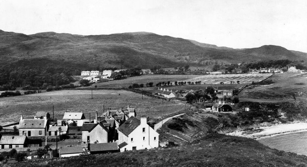 Tour Scotland: Old Photograph Portrigh Carradale Scotland