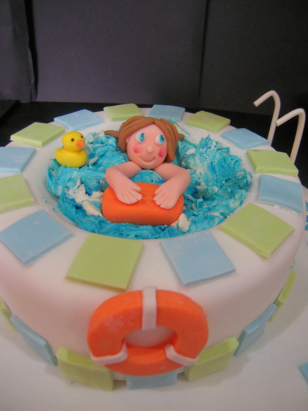 Eileen Atkinson's Celebration Cakes: swimming pool birthday cake