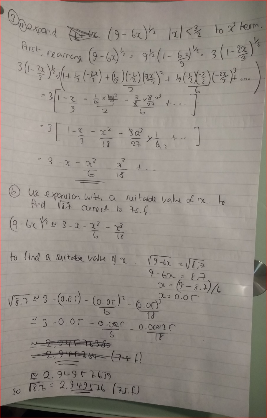Conall's Stuff: Maths - binomial expansion