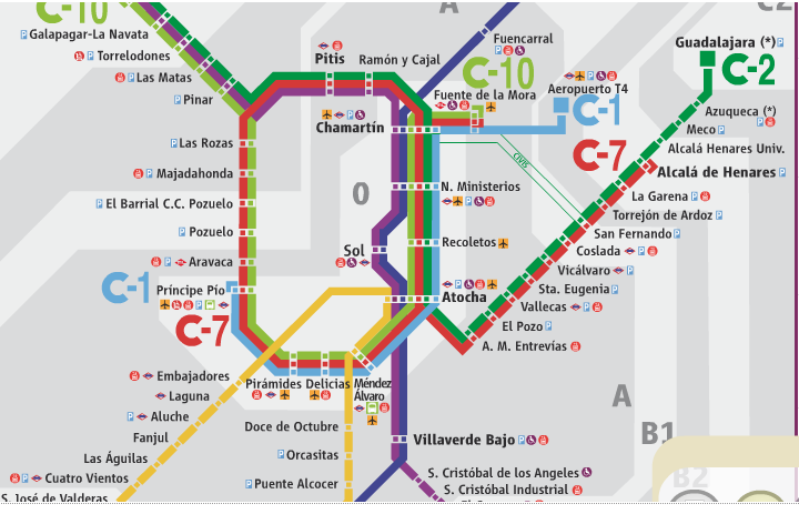 nosolometro: Nuevo mapa de Cercanías renfe