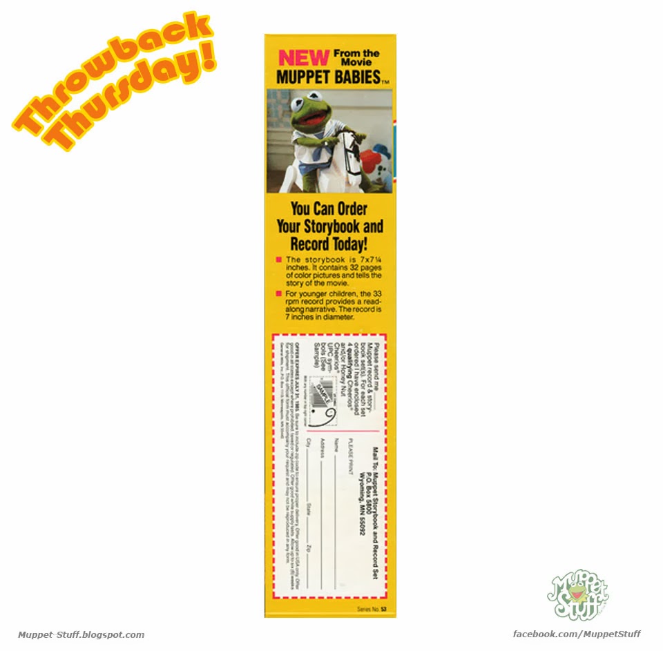 Muppet Stuff: Throwback Thursday: Cheerios The Muppets Take Manhattan Box
