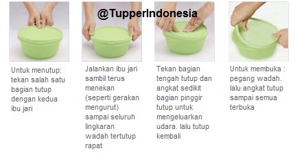 Tips Cara Buka-Tutup Produk Tupperware - Tupperware