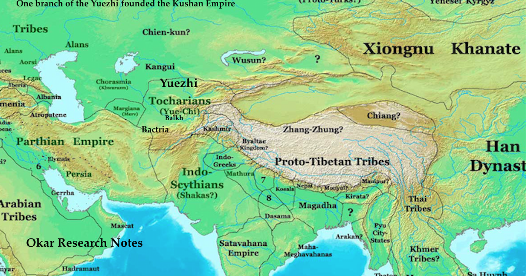 Okar Research: The Europoid Yuezhi in Bactria (200 BC)