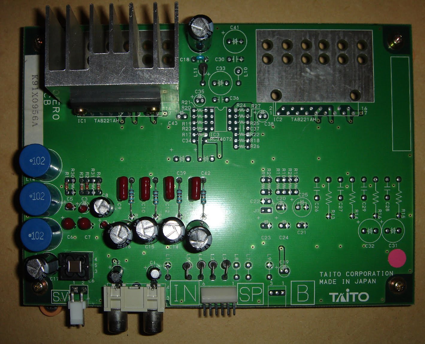 Random Arcade Shit: Taito Type Zero Amp PCB : Stereo Amplifier