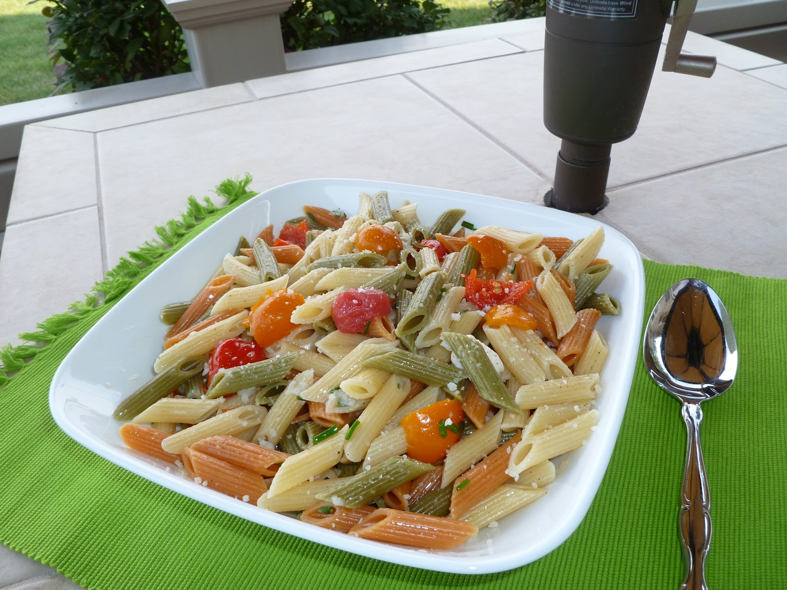 I Like to Bake and Cook Blog: Tri colored pasta with variegated ...