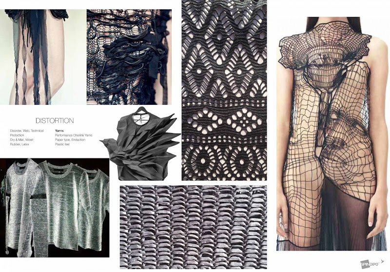 TRENDS // SPIN EXPO - YARN COLLECTIONS - DISTORTION . SS 2018 | FASHION ...