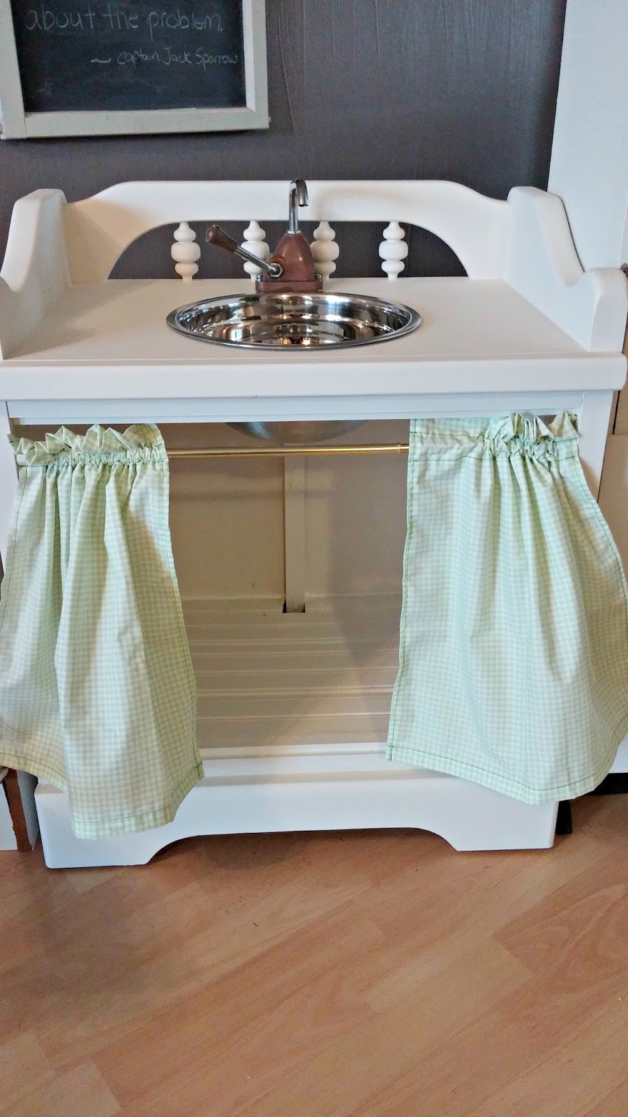 Upcycled Children's Play Kitchen - Little Vintage Cottage